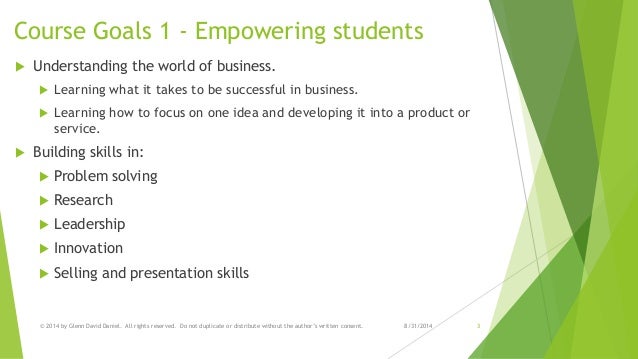 Introduction to Business and Entrepreneurship for High School Seniors