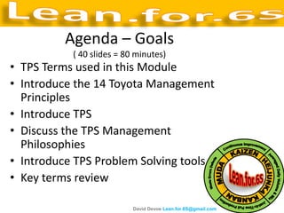 David Devoe Tps Training Presentation Aug 2010 | PDF | Business ...