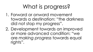 Tackling the myths of progress | PPTX
