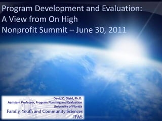 Program Development and Evaluation (David Diehl, Ph.D.) | PDF | Science