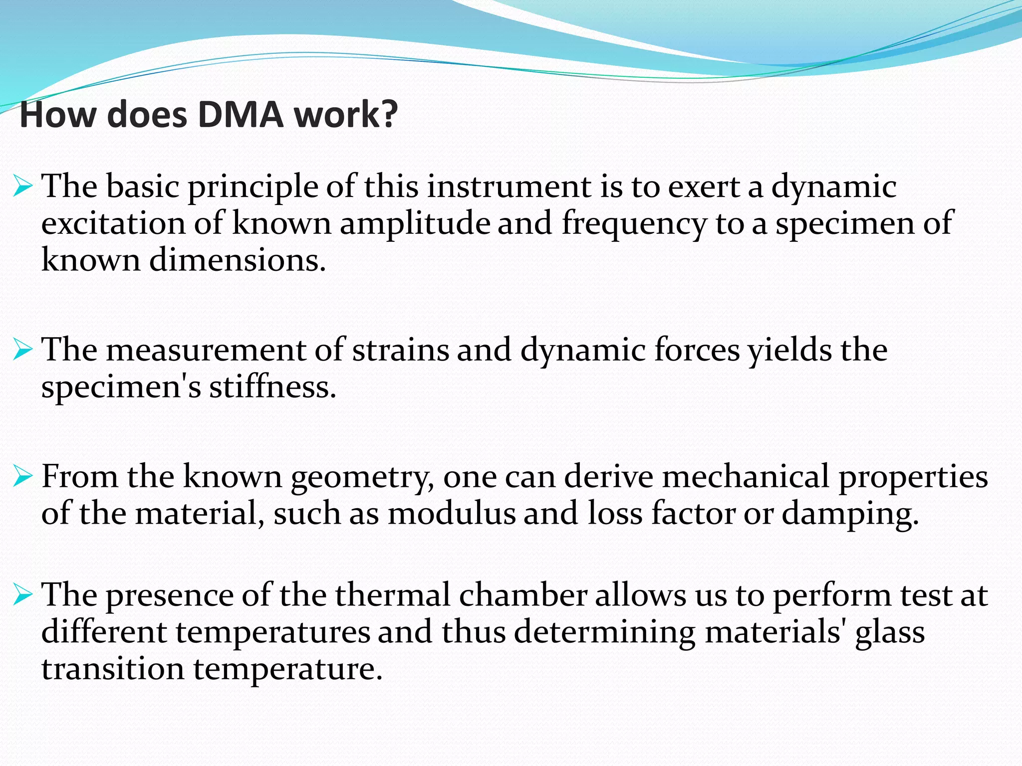 Dynamic Mechanical Analyzer | PPTX | Physics | Science