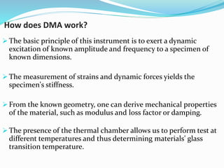 Dynamic Mechanical Analyzer | PPTX