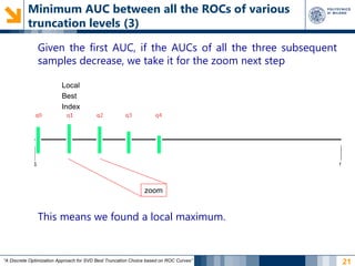 A Discrete Optimization Approach for SVD Best Truncation Choice based ...