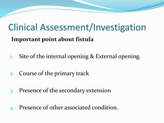 Anal fistula AND Anal fissure | PPTX