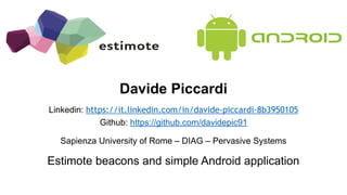 Estimote beacons and simple Android application (full) | PPT