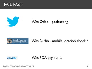 Fail Conference 2012: David Feinleib | PPT | Free Download