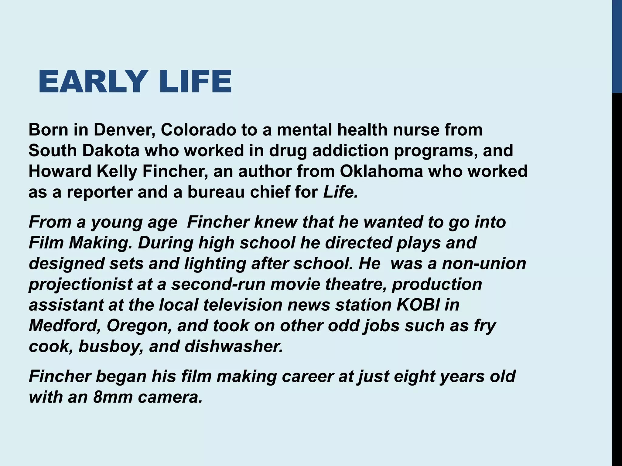 David Fincher | PPTX