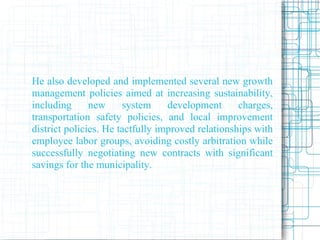 David Frasher, City Manager | PPT