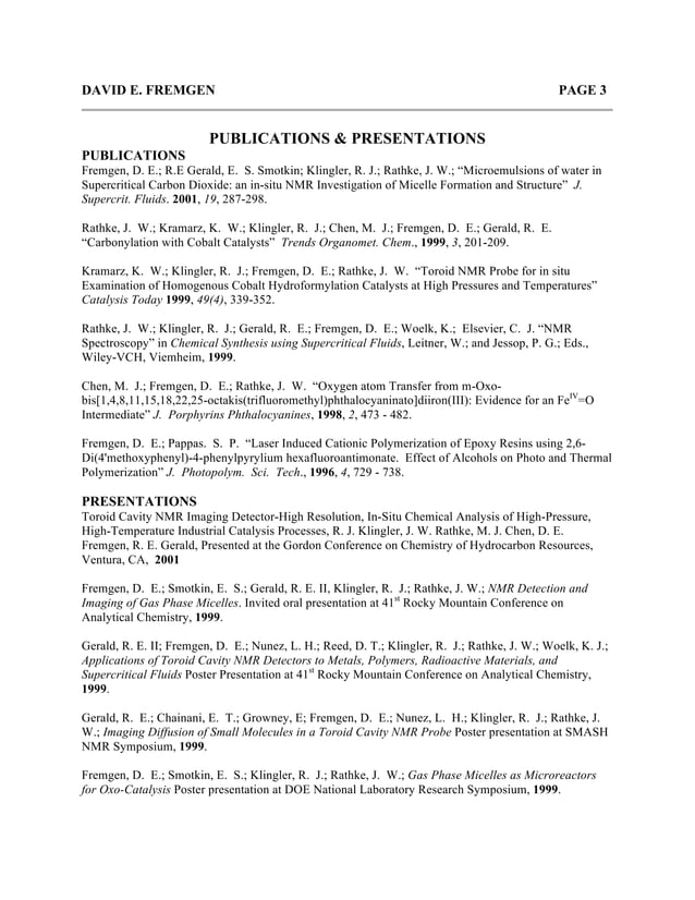 David fremgen res | PDF