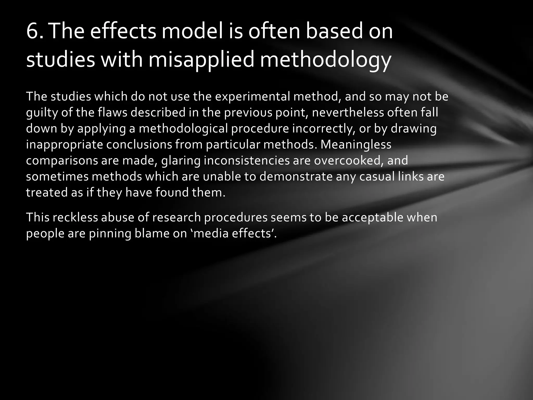 David gauntlett’s ’10 things wrong with the media 'effects' model | PPTX