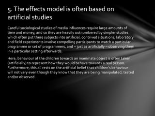 David gauntlett’s ’10 things wrong with the media 'effects' model | PPTX
