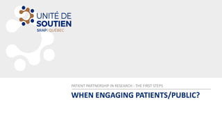 Patient Partnership in research | PDF