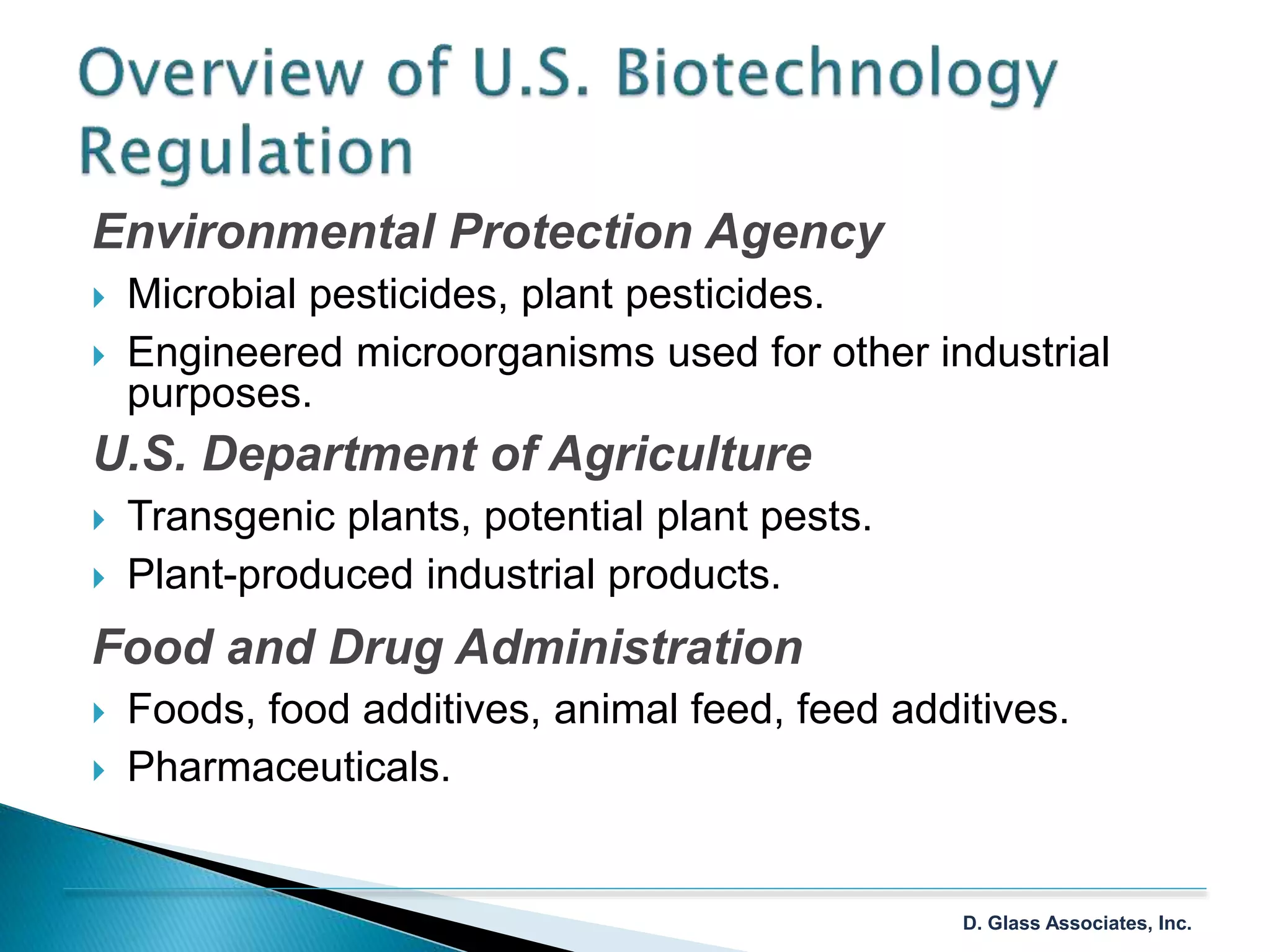Challenges and Opportunities in Industrial Biotech Regulation | PPTX