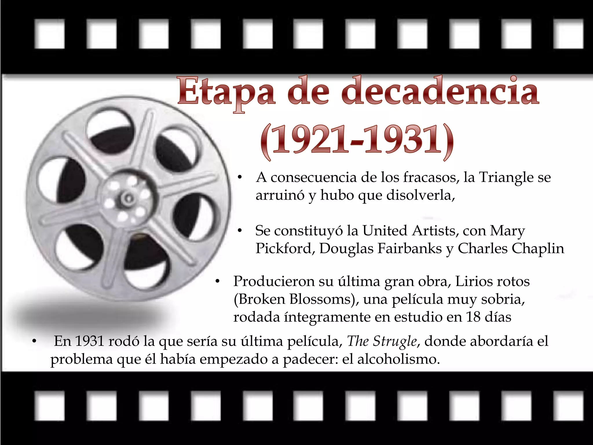 David Griffith "El padre del cine moderno" | PPT