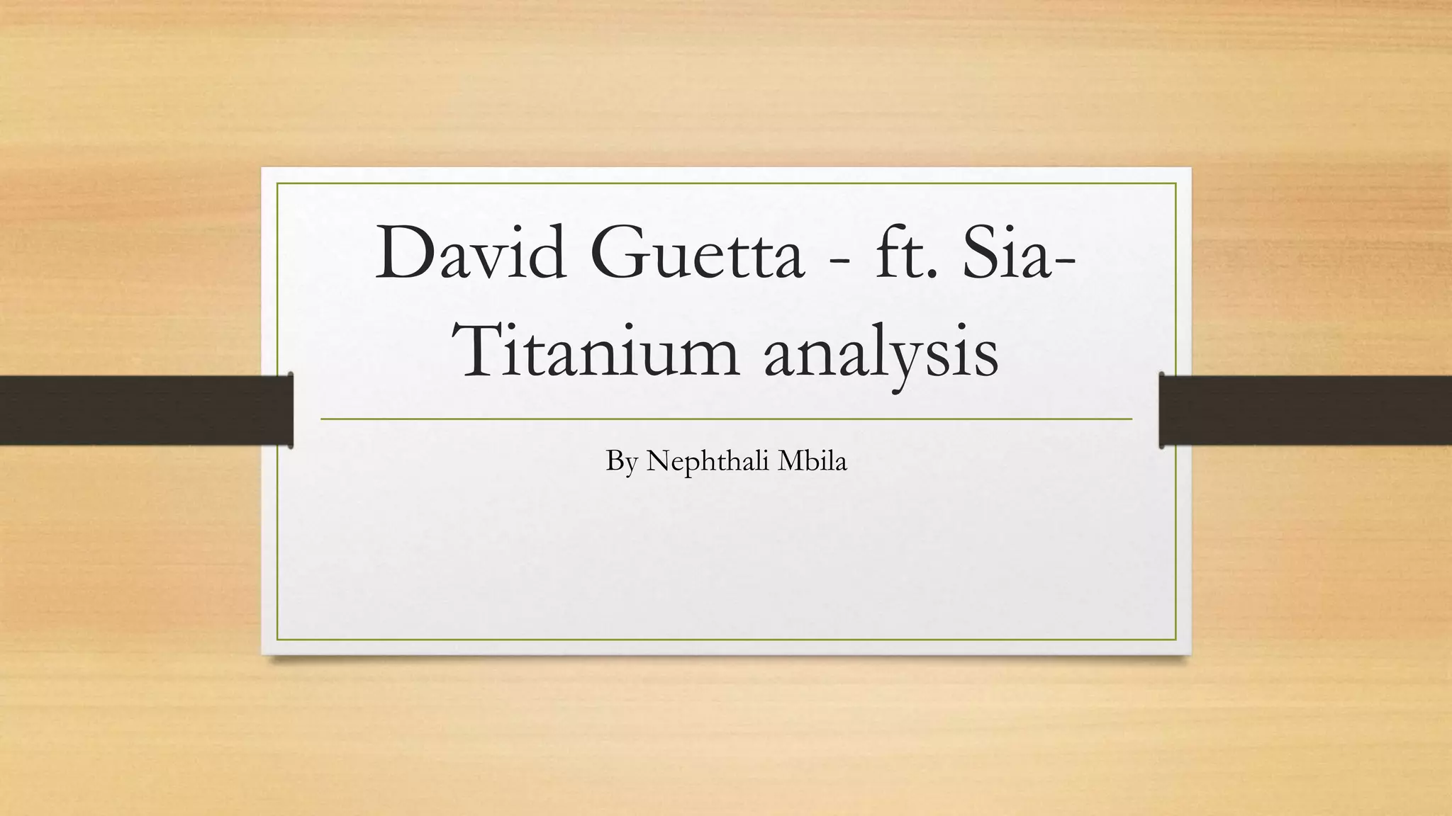 David Guetta ft.Sia- Titanium | PPT