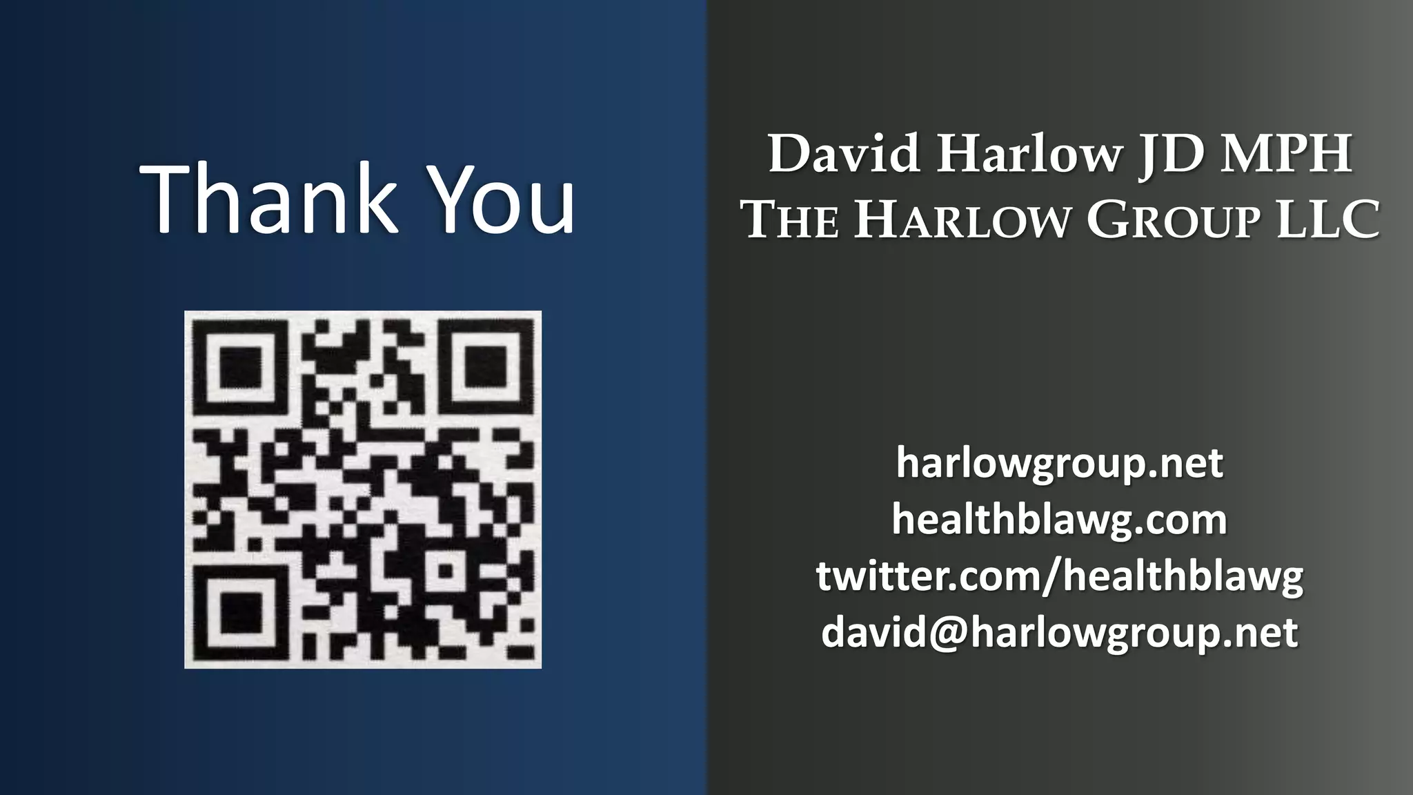 David Harlow Patients 2.0 - Privacy in Digital Health | PPT