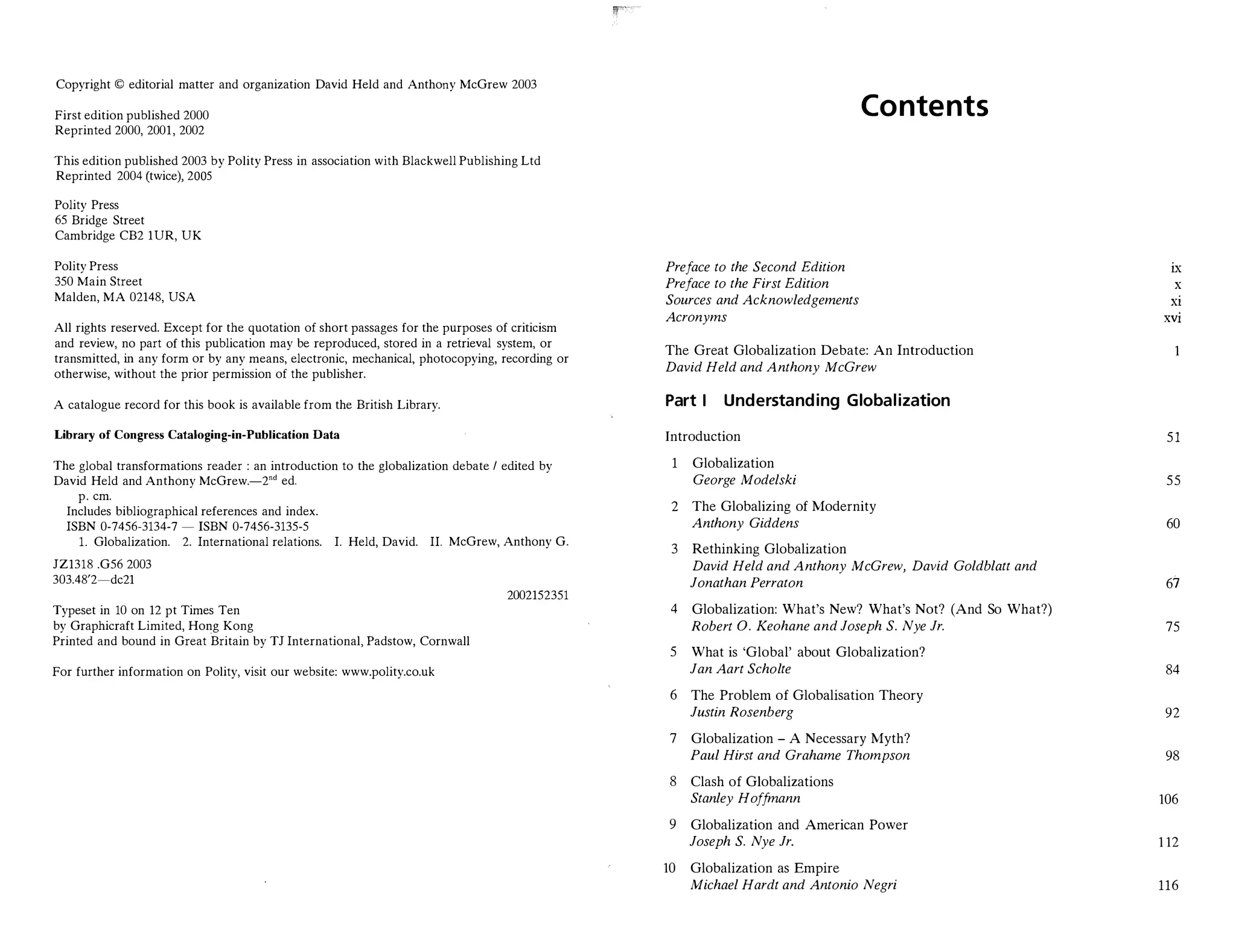 David Held, Anthony McGrew - The Global Transformations Reader_ An Introduction to the ...