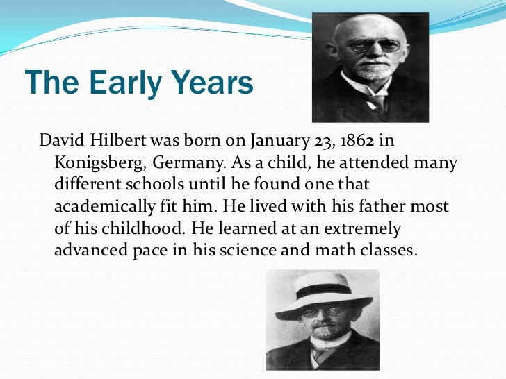 Why Is David Hilbert Famous