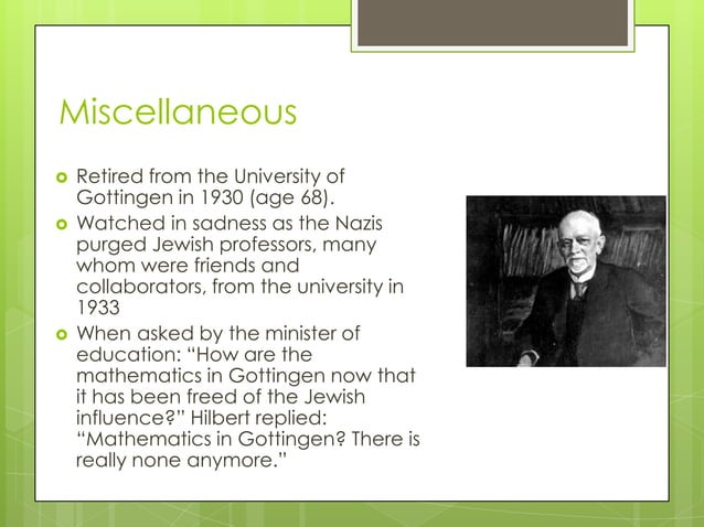 David hilbert presentation | PPTX