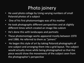 David Hockney Self Portrait Joiner