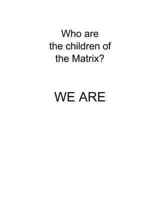 David icke children of the matrix | PDF