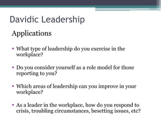 Davidic leadership 400 mighty men | PPTX