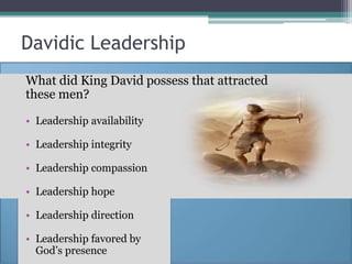 Davidic leadership 400 mighty men | PPTX