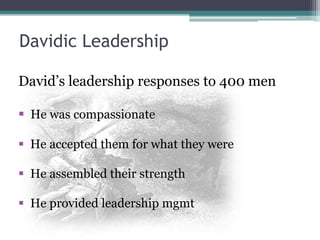 Davidic leadership 400 mighty men | PPTX