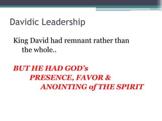 Davidic leadership 400 mighty men | PPTX
