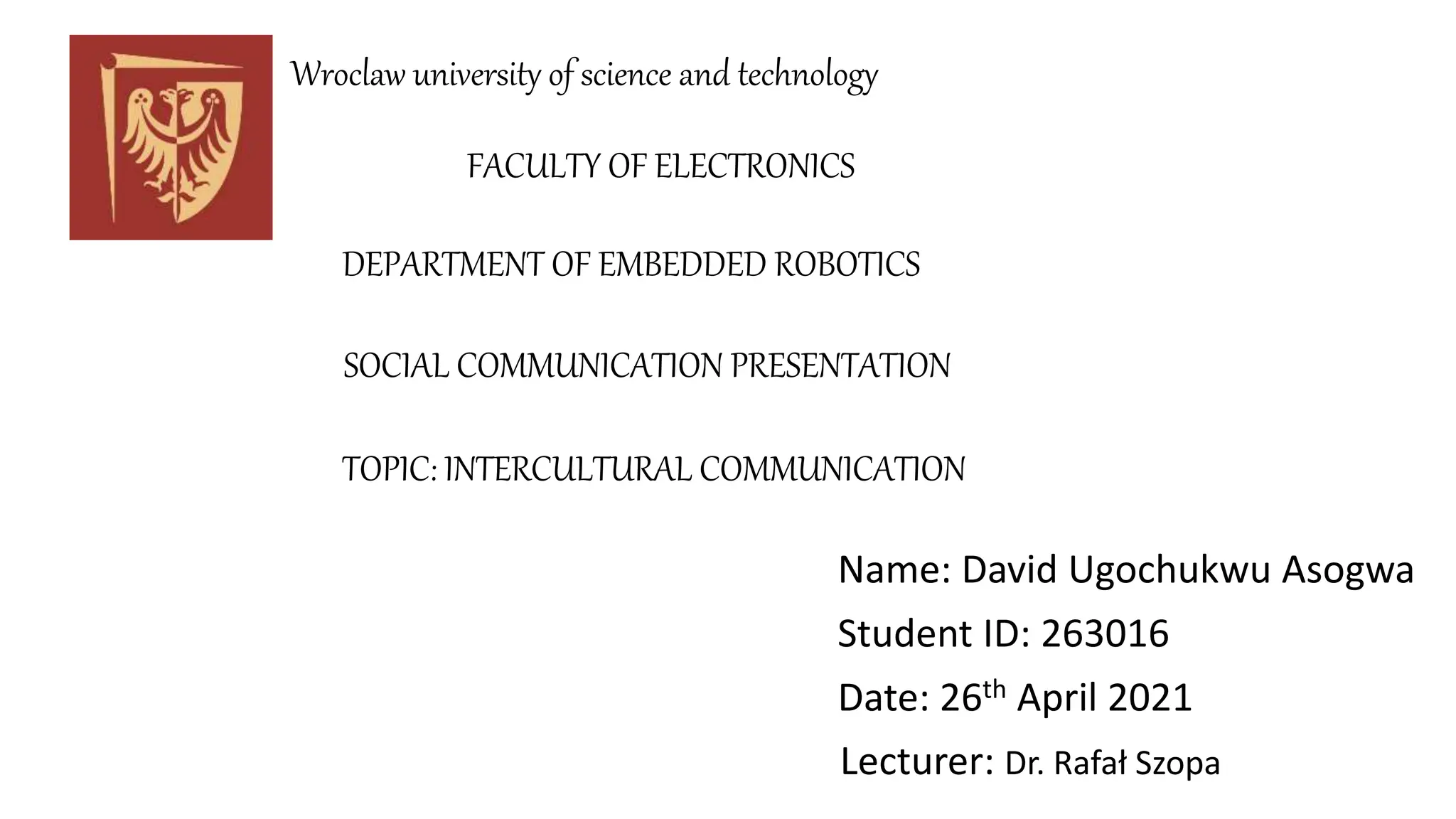 David Intercultural Communications .pptx