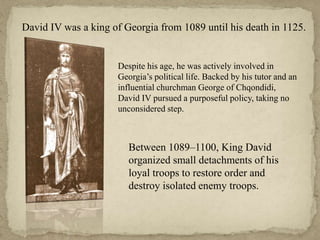 David IV the builder | PPTX