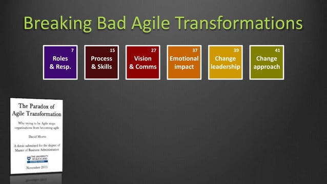 Breaking Bad Agile Transformations - Agile 2018 | PPT