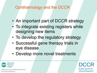 Dr David Keegan - AGM 2011 - DCCR Overview | PPT