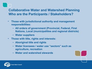 Thinking Like A Watershed | PPT