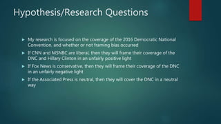 Analysis of Framing Bias in Mass Media | PPTX