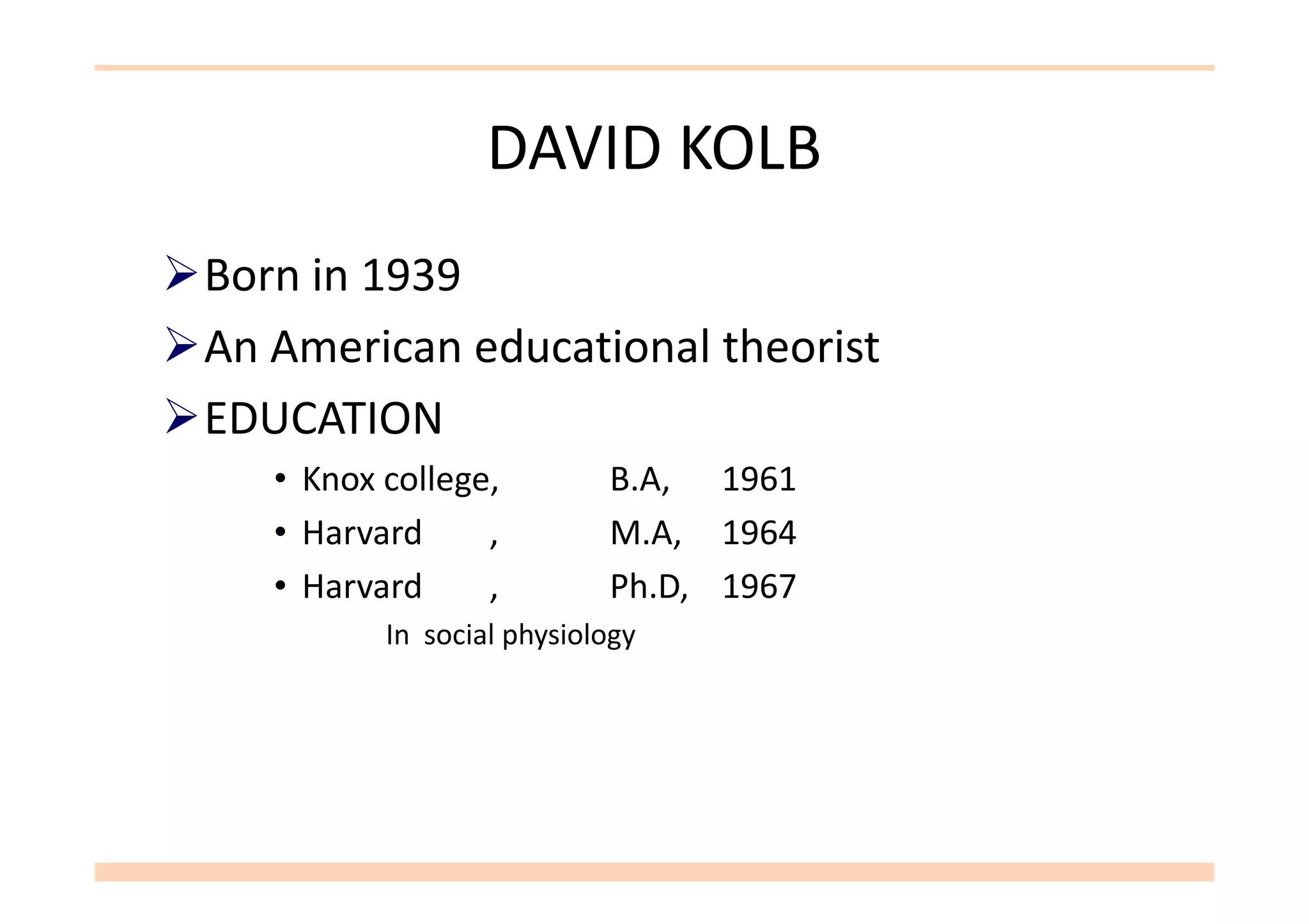 David Kolb | PDF