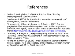 David Leat Keynote - Back to the future | PDF