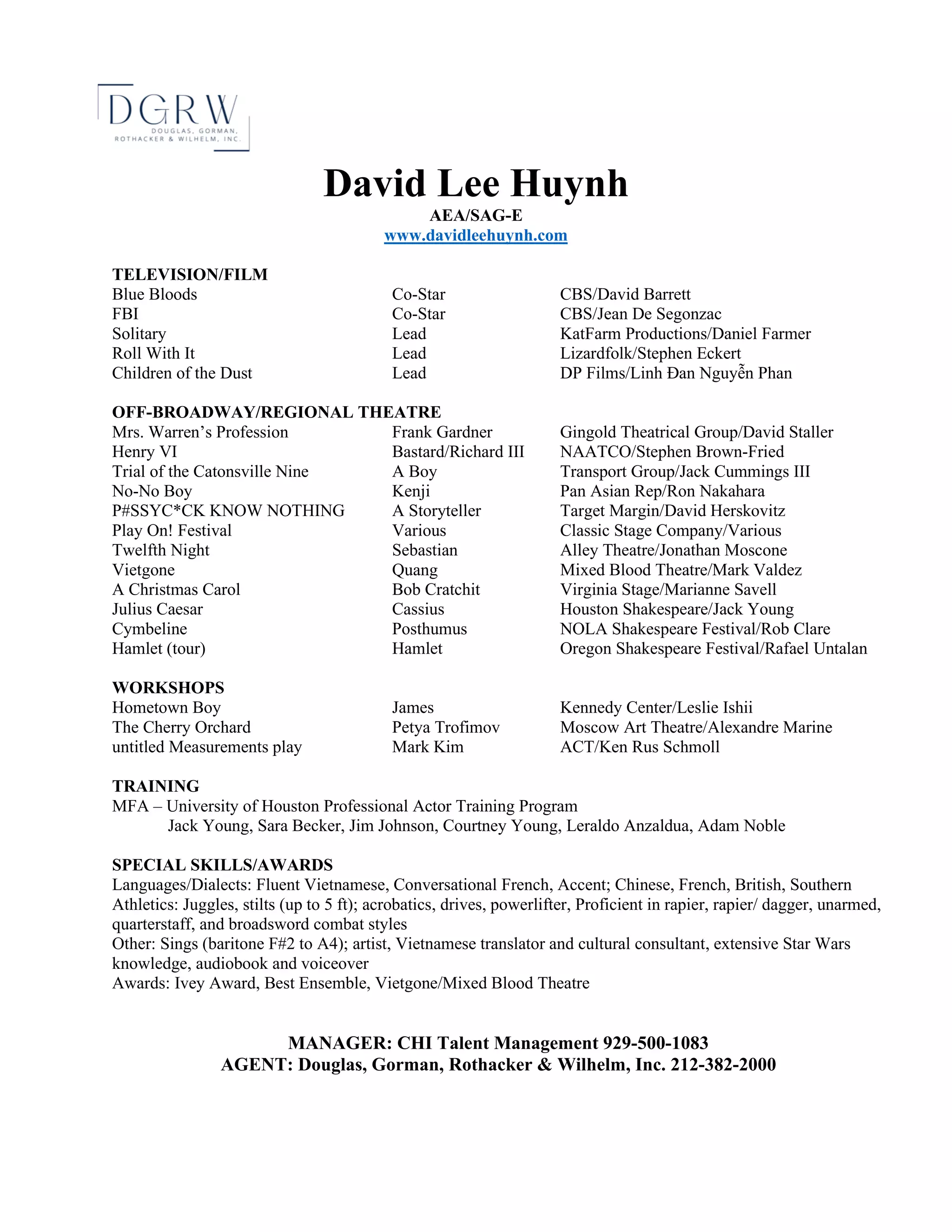 David lee huynh resume | PDF