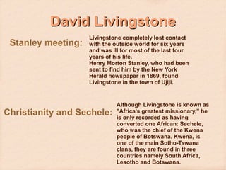 David Livingstone | ODP