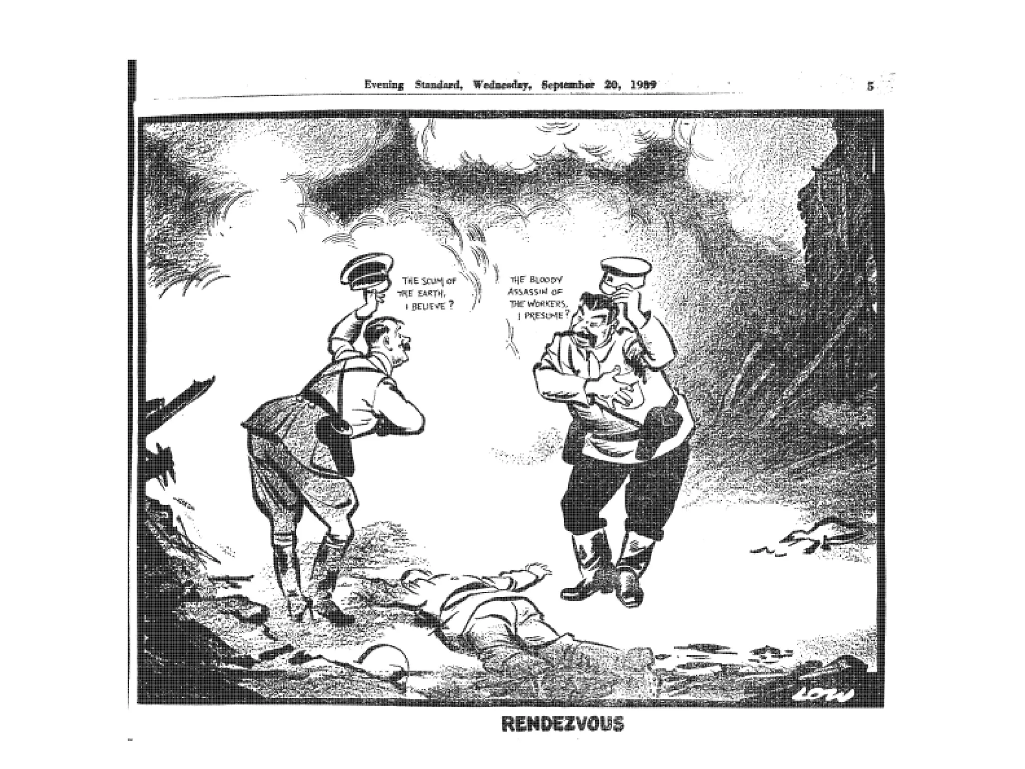 David Low Second World War Political Cartoon Study | PPT