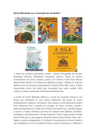 David machado ou a invenção de sentidos | PDF