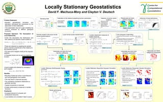Locally Stationary Geostatistics | PDF