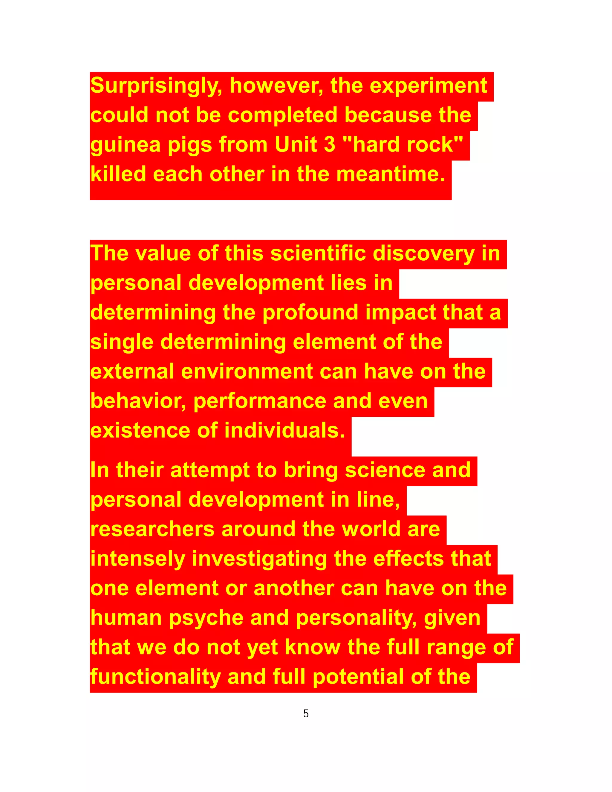 David merrell's experiment | PDF