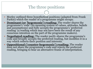 David morley and the nationwide audience | PPTX