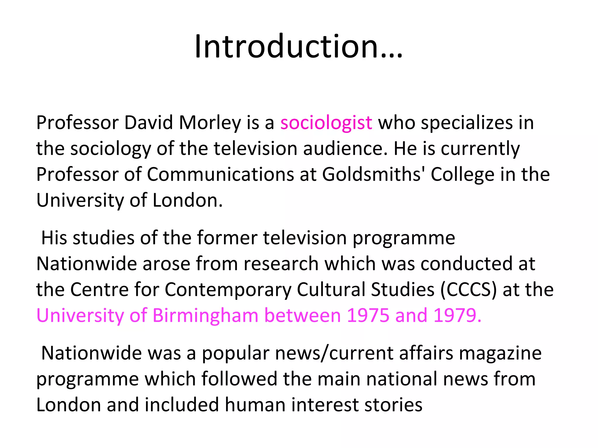 David Morley | ODP