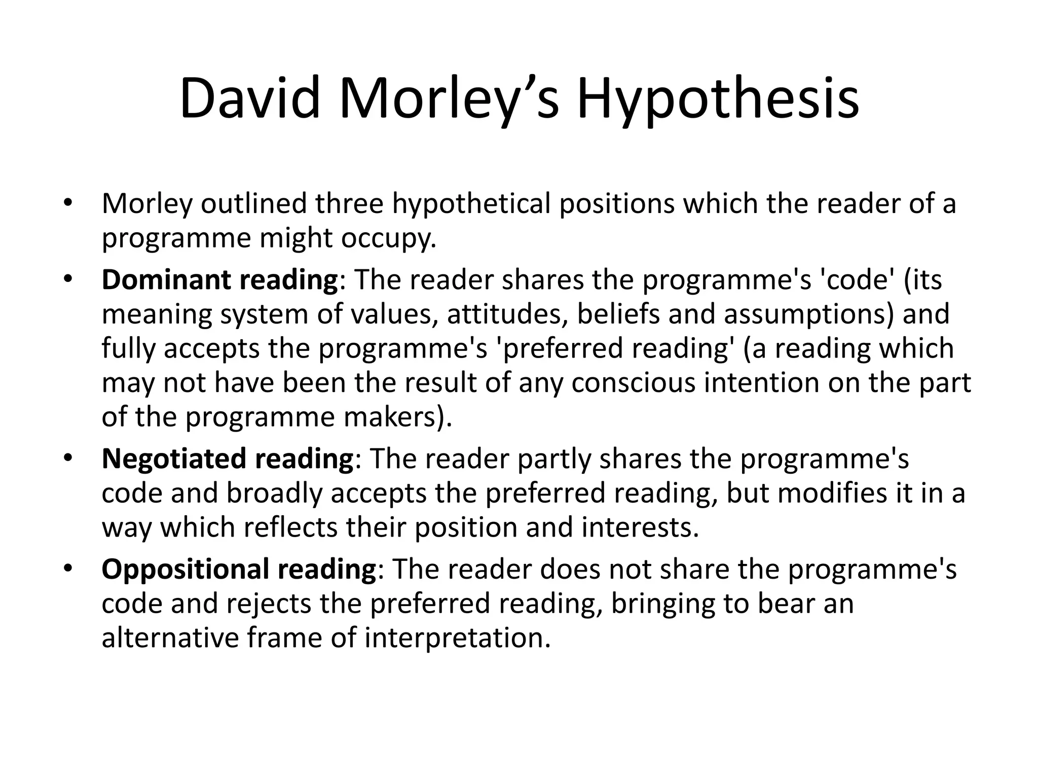 David morley & the nationwide project | PPTX