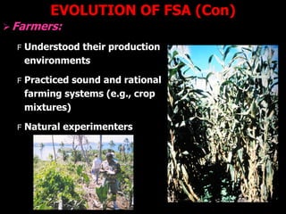 Historical Trajectory of Farming Systems Research: Past, Present and ...