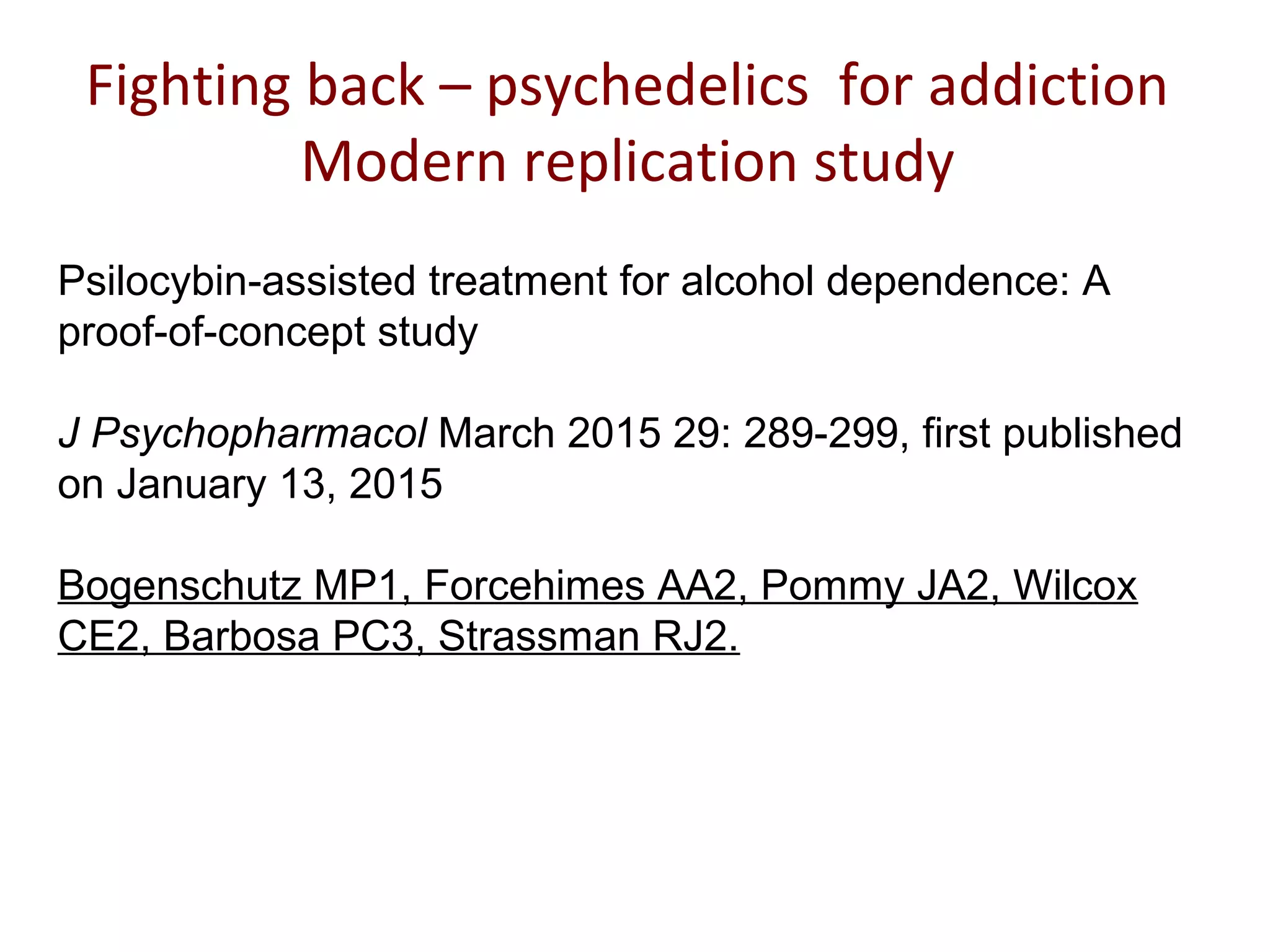 PROFESSOR DAVID NUTT - PSYCHEDELIC ASSISTED PSYCHOTHERAPY – NEW ...