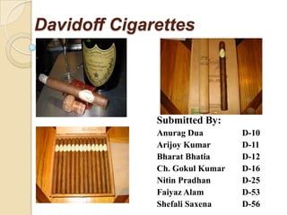 Davidoff Cigarettes | PPT