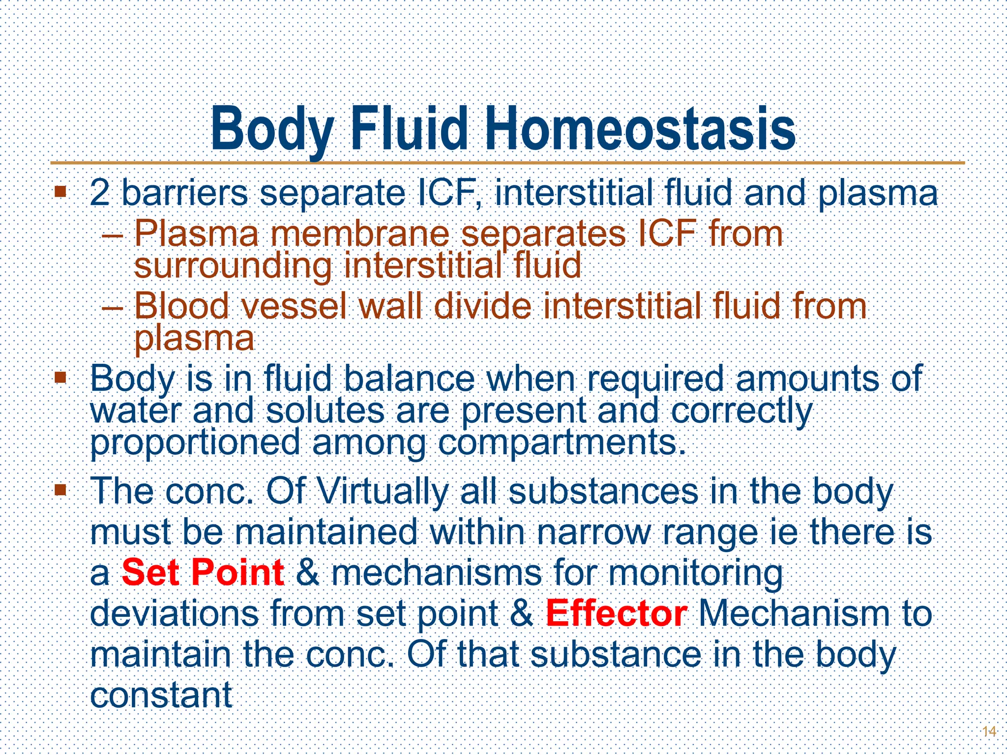 Body Fluids and Electrolyte Homeostasis | PPTX | Blood Disorders ...